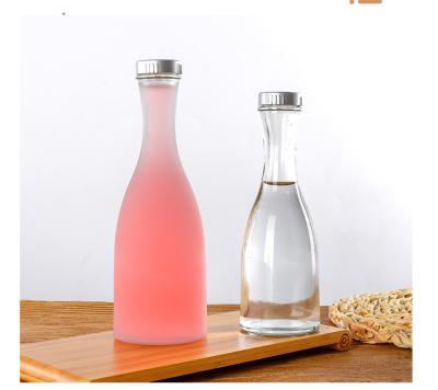 China Bebida de vidro de vidro Juice Bottle do fruto da garrafa do armazenamento do frasco 250ml 375ml 500ml à venda