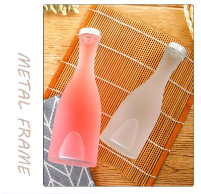 China Bebida de vidro de vidro Juice Bottle do fruto da garrafa do armazenamento do frasco 250ml 375ml 500ml à venda