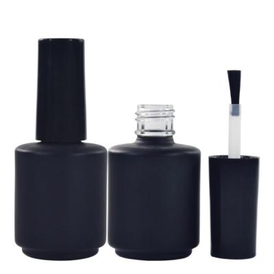Cina gel 7.6*3,2cm della bottiglia dello smalto del nero 10ml con il coperchio a vite in vendita