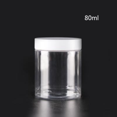 Cina placcatura UV trasparente dei barattoli di plastica matti dell'ANIMALE DOMESTICO dei cereali di 80ml 120ml in vendita