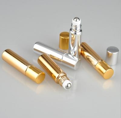 China o rolo vazio da aromaterapia de 10ml 6ml engarrafa anti UV do revestimento de prata à venda