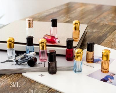 中国 明確なローラー ガラスの化粧品の容器6ml 3mlの八角形のガラス ビン 販売のため