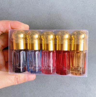 Cina Bottiglia di vetro ottagonale cosmetica dei contenitori 6ml 3ml chiaro di vetro del rullo in vendita