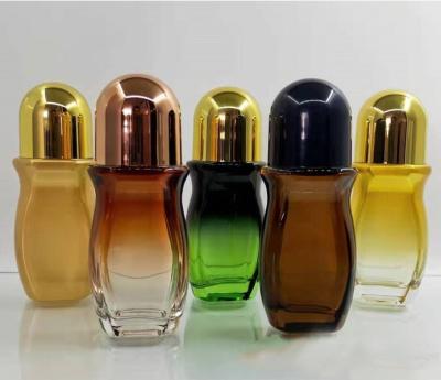 Cina Contenitori cosmetici di vetro di H6.85in D2.68in intorno alle bottiglie ottagonali del rullo del profumo in vendita