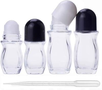 Cina Contenitori cosmetici di vetro di H6.85in D2.68in intorno alle bottiglie ottagonali del rullo del profumo in vendita