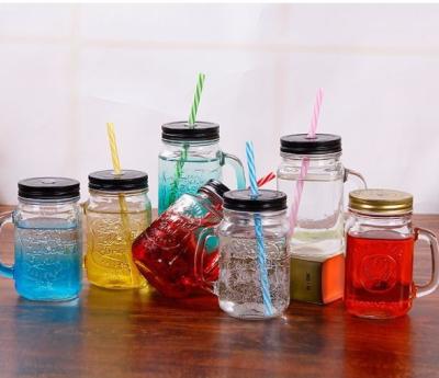China O azul vermelho do ISO coloriu a boca 4.7pounds regular de Mason Jars With Handles 12.3in à venda