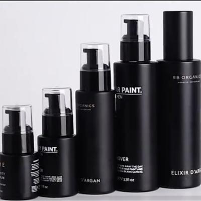 Cina siero di vetro nero senz'aria 150ml della bottiglia della lozione 5000pcs con lo spruzzatore della pompa in vendita