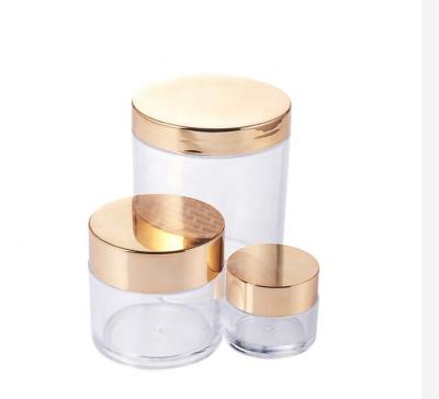 China Frasco cosmético 50g da parede dobro luxuosa acrílica redonda a 200g Antitear à venda