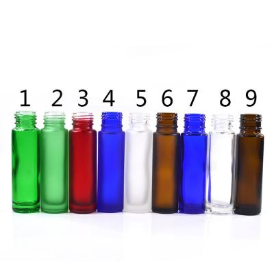 Cina rotolo variopinto del contenitore cosmetico di vetro 10ml sulla bottiglia 10ml con il coperchio a vite del metallo in vendita