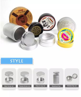 Cina Barattolo cosmetico di Tin Box Tin Can Aluminum del barattolo del metallo della crema 5ML-250ML in vendita