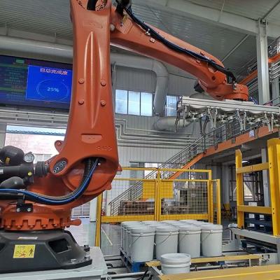 China The Original Manufacturer Of The Fully Automatic Palletizing Robot For Food Factories, Which Automatically Palletizes Cartons To Pallets for sale