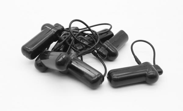 Quality Black EAS 8.2MHz Hard RF Security Tag With Steel Wire For Retail Store for sale