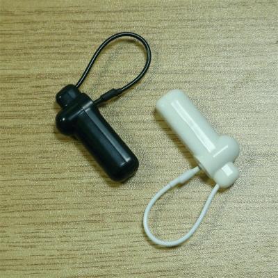 China Black EAS 58KHz Hard Acousto Magnetic Tag With Steel Wire For Retail Store for sale
