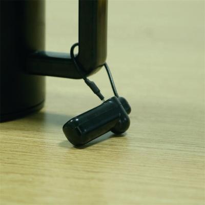 China Black EAS 58KHz Hard Acousto Magnetic Tag With Steel Wire For Retail Store for sale