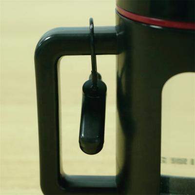 China Black EAS 58KHz Hard Acousto Magnetic Tag With Steel Wire For Retail Store for sale