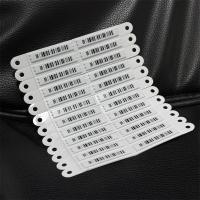 China AM 58KHz EAS Security Soft Label 60x11x2mm with String Bar Code for Jewelry Anti-Theft for sale