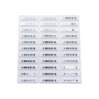 China AM 58KHz EAS Waterproof Soft Label 50x13x2mm for Retail Security Anti Theft for sale