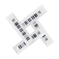 China White AM 58KHz EAS Security Soft Label 45x11x2mm for Retail Anti Theft for sale