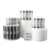 China Security RFID Soft Label Silver Roll Customizable Chip Code Size for sale