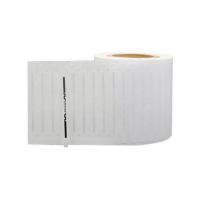 China UHF 860-960 MHz RFID Security Soft Label 98x6mm Silver Roll Customizable Chip Code for sale