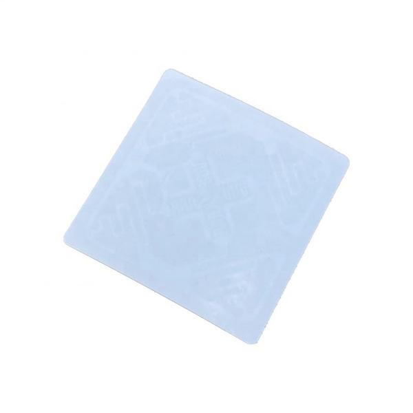 Etiquetas de seguridad suave RFID 50 X 50 mm cuadrado Rollo de plata Código de chip personalizable