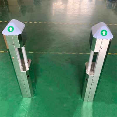 China Mirror Stainless Steel Radar Infrared Induction Automatic Swing Turnstile for sale