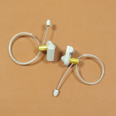 China Can Bottle EAS AM 58KHz Security Hard Tag With 70mm Steel Wire for sale
