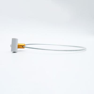 China 58KHz EAS AM Security Hard Tag With 140mm Steel Wire For Can Bottle Etc for sale