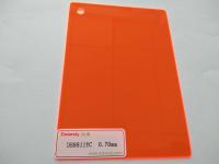 China Impact Resistant Fluorescent Orange Thin Polycarbonate Sheet for sale