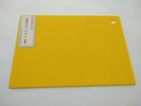 China Anti - Aging Luminous Yellow Polycarbonate Plastic Sheets for sale