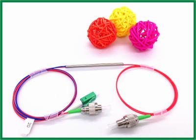 China 1x2 Single Mode Fiber Coupler 1310nm and 1550nm  dule window FBT splitter for sale