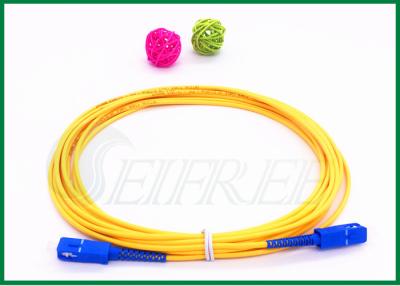 China SC/UPC to SC/UPC connecoter Fiber Optic Patch Cord Single Mode G657A Simplex for sale