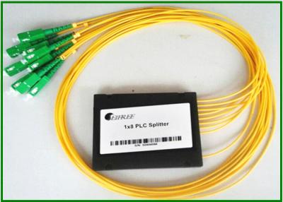 China 1x8 Ports Fiber Optic PLC Splitter For Connector  SC/APC , Planar Lightwave Circuit Splitter for sale