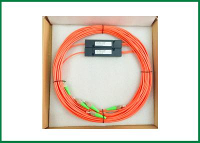China Multimode Dual Window 1x2 CATV FTTH Fiber Optic Splitter LC SC FC ST Connector for sale