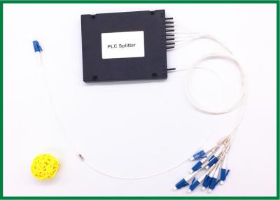 China PLC fiber optic coupler splitter 1x8 1x16 1x32 optical splitter Plastic Box with G657A for sale