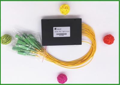 China SC / APC Fiber Optic PLC Splitter Low excess loss 1x16 ports  for PON CATV for sale