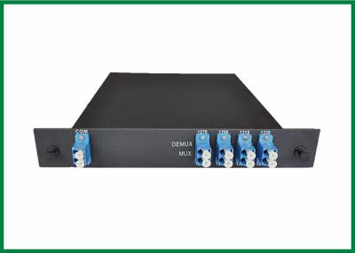 China CWDM Mux Demux Optical Module , 4 Channels Dual Fiber 8 Inch LGX 1U Rack for sale