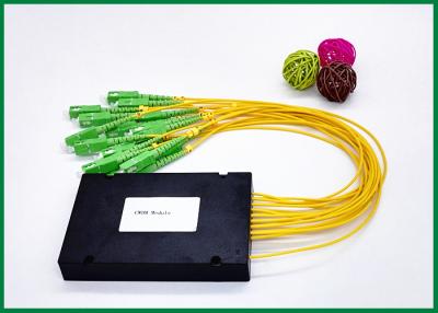 China 16CH 1 Fiber CWDM Mux Demux Optical Filters Equipment WIth SC FC LC Connectors for sale