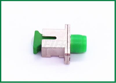 China Single Mode Fiber Optic Cable Adapter Simplex  Converter Type  FC/APC To SC/APC Green for sale
