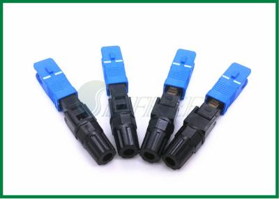China SC / UPC Fast Fiber Optic Adaptor single mode simplex low insertion loss for sale