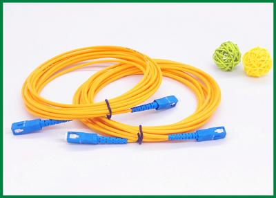 China Single Mode Fiber Optic Patch Cord FTTH 0.9mm 2mm 3mm Patchcord for sale