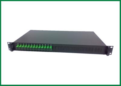 China 1x12 Fibre Splitter single mode couplers with SC / APC connectors , 19- rack 1U for sale