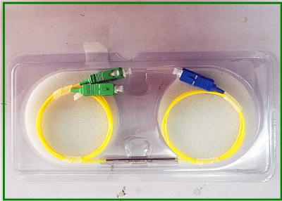 China 1x2 Ports 1310nm single mode fiber splitter coupling ratio 50 / 50 for sale