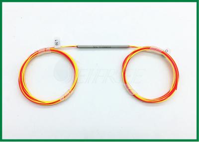 China Multimode Fiber Coupler 1x2 1300nm Coupling radio 50/50 OM1 FBT Splitter for sale