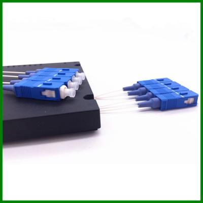 China 4*4 SM Optical Splitter Single Mode Fiber Coupler With SC / UPC for sale