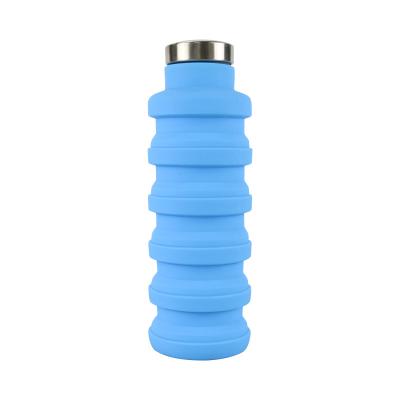Cina Morbidezza 500Ml pieghevole della bottiglia di acqua del silicone del ODM dell'OEM per correre in vendita