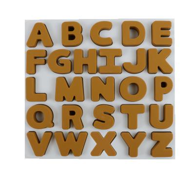 Cina Puzzle di alfabeto delle lettere per il materiale libero prescolare del silicone del commestibile BPA in vendita