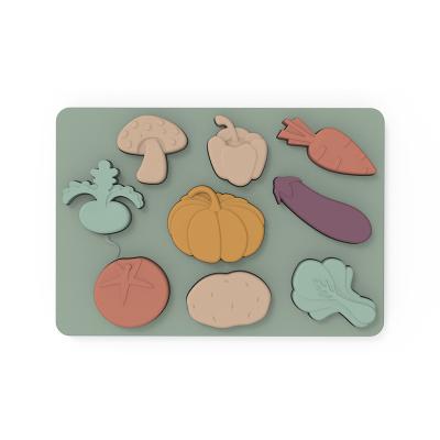 Cina Le verdure modellano Montessori che i puzzle imbarazzano il materiale del silicone del commestibile in vendita