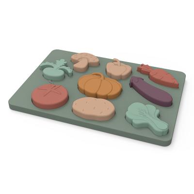 Cina Le verdure modellano Montessori che i puzzle imbarazzano il materiale del silicone del commestibile in vendita