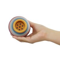 China Educational Silicone Stacking Cups For Teething Building Blocks for sale